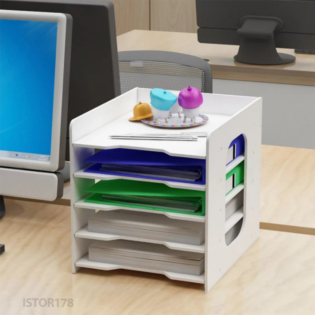 A4 PAPER TRAY/ 5/7 TIERS DOCUMENT RACK/ DESKTOP PAPER ORGANIZER/ OFFICE ...