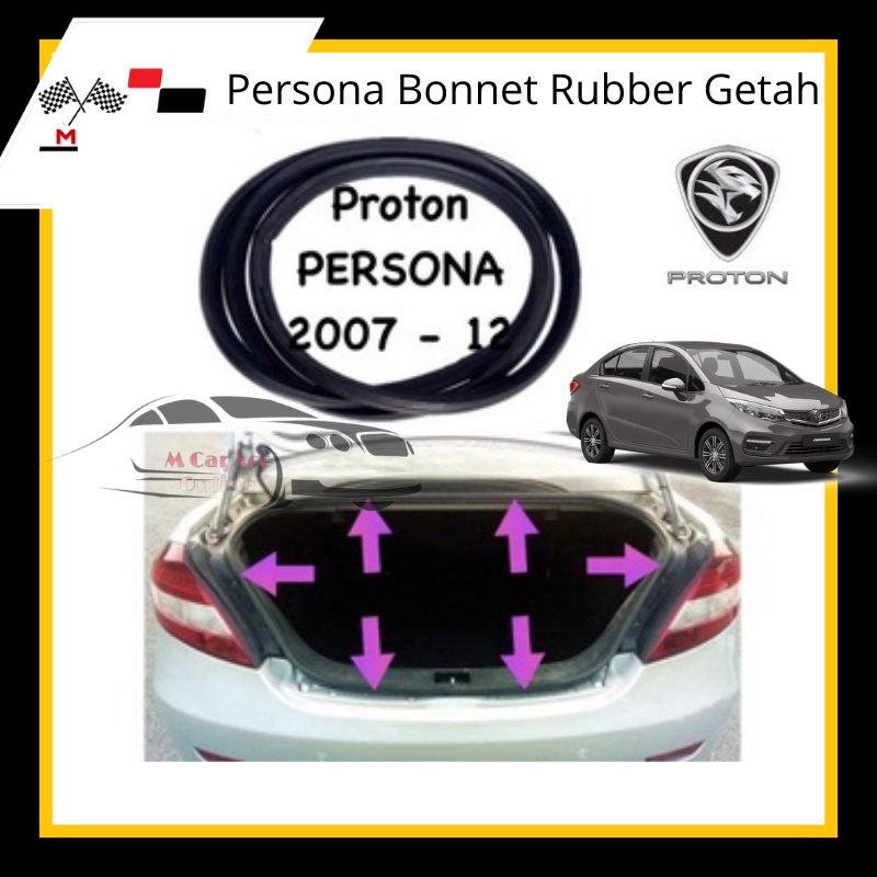 PROTON PERSONA REAR BONNET TRUNK LID BOOT RUBBER 07-12 | Shopee Malaysia