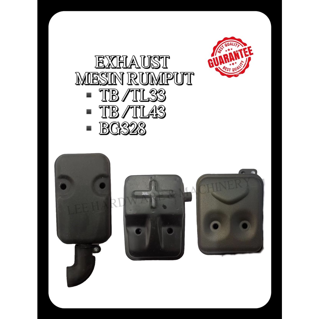 MUFFLER EXHAUST BG328 , TL/TB33, TL/TB43 BRUSH CUTTER ( MESIN RUMPUT ...