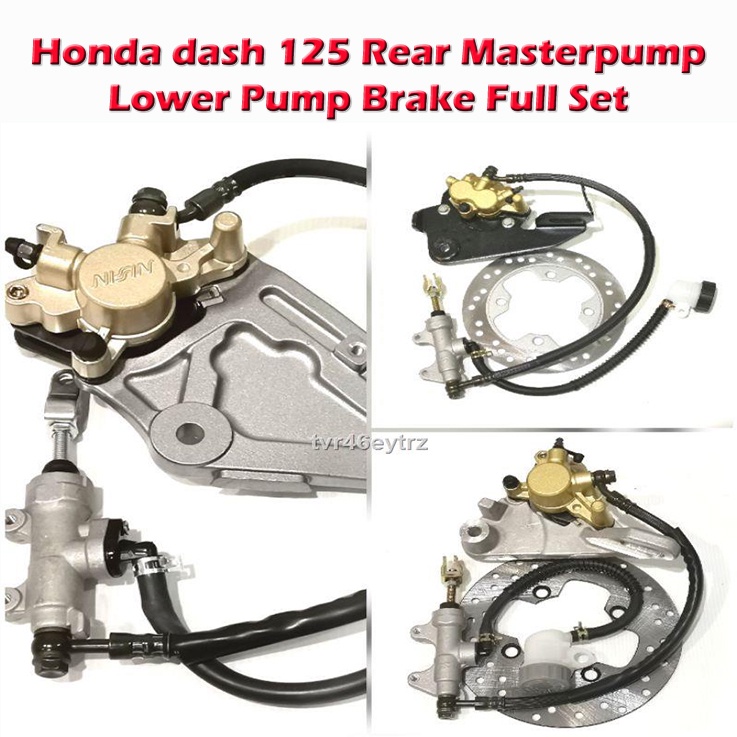 HONDA DASH 125 REAR MASTERPUMP LOWER PUMP BRAKE FULL SET CALIPER ...