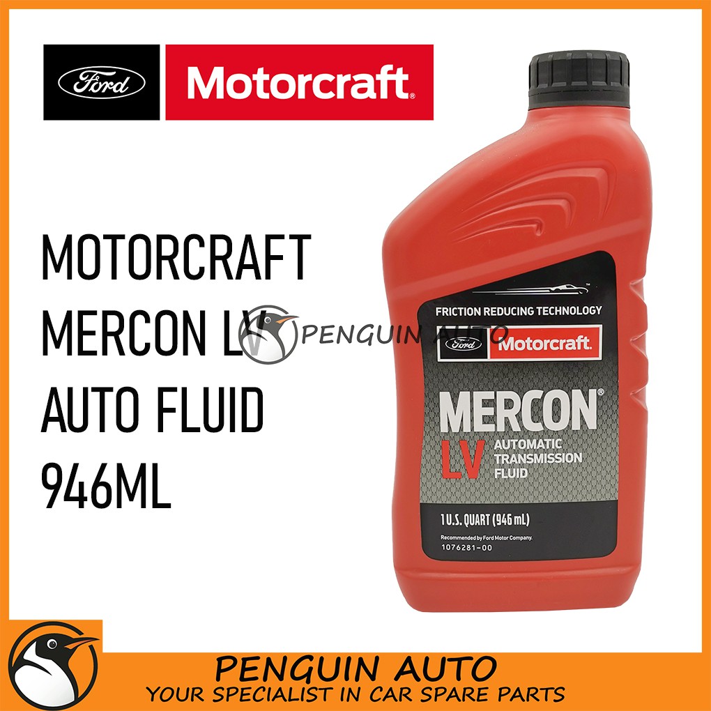 FORD MOTORCRAFT MERCON LV ATF AUTOMATIC TRANSMISSION FLUID 946ML ...