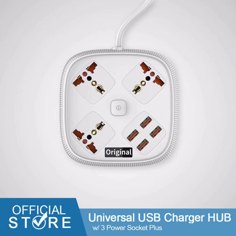 Universal 3.1A Smart High Power 4 Port USB Charging HUB Plus 3 Power ...