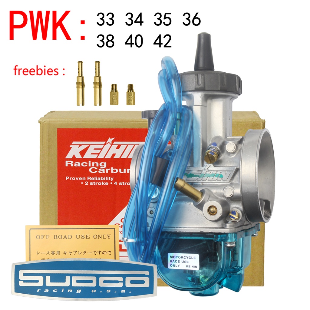 KEIHIN MIKUNI OKO PWK Carburetor 33mm/34mm/35mm/36mm/38mm/40mm/42mm transparent blue bottom ...