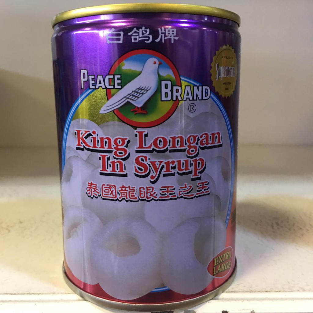 PEACE BRAND King Longan in Syrup 白鹤牌泰国龍眼王之王 Canned Fruits 565g by ...
