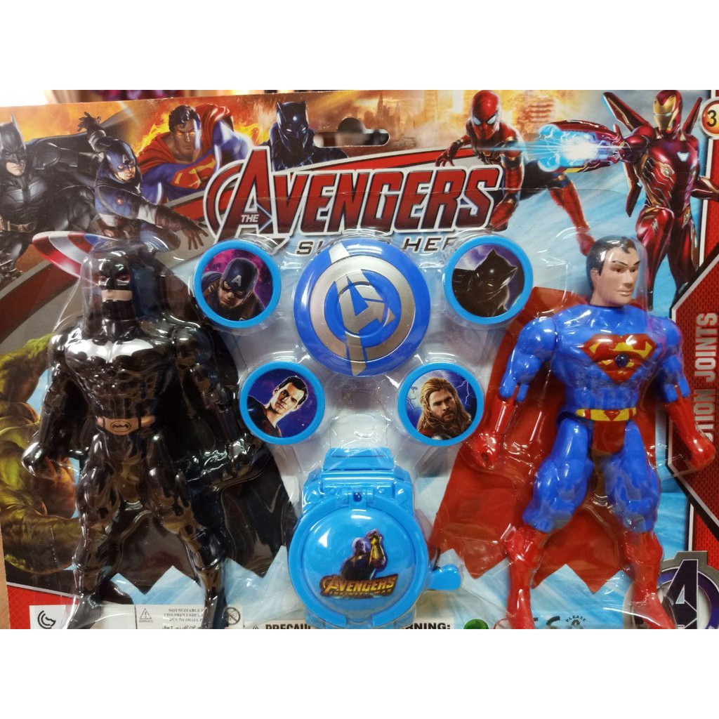 Superman vs Batman Avengers Action Figure with Hand Shooter for Kids ...