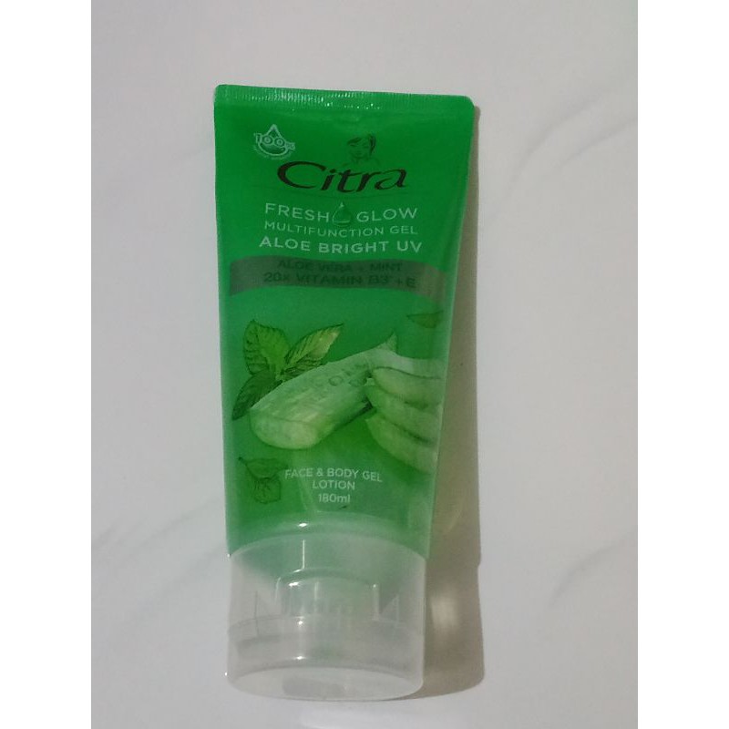 Citra Aloe Bright UV Aloe Vera + Mint Face & Body Gel Lotion 180ml ...