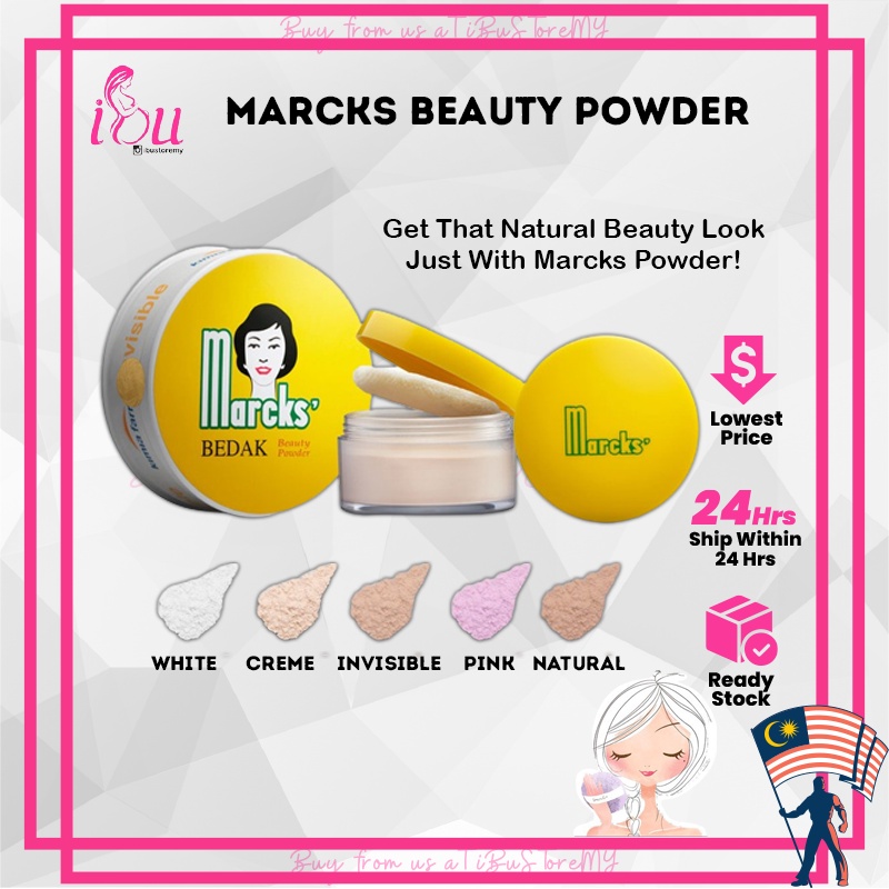 Bedak Marcks Beauty Powder 40g Loose Bedak Tabur Serbuk Marck Compacts ...