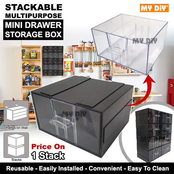 MYDIYHOMEDEPOT - 1 Piece Stackable Multipurpose Mini Drawer Storage Box ...