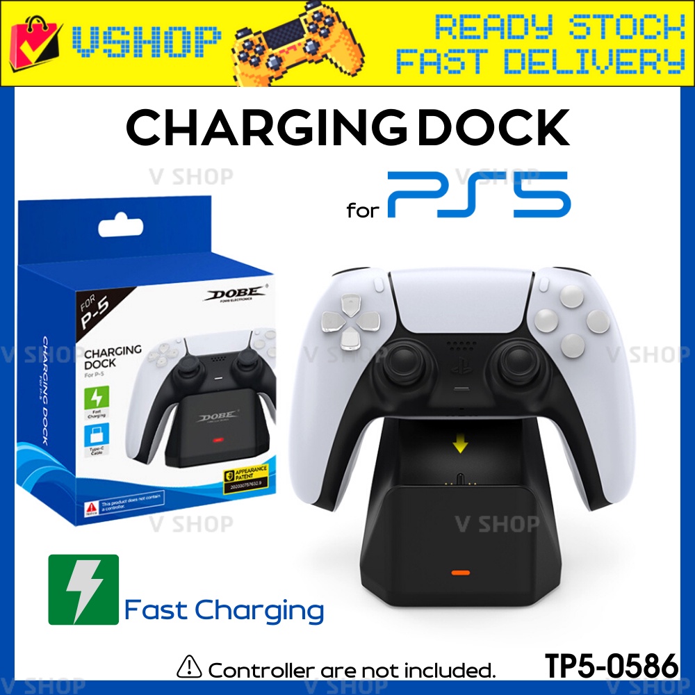 DOBE PS5 Controller Single Charging Dock USB Type-C Fast Charge TP5 ...