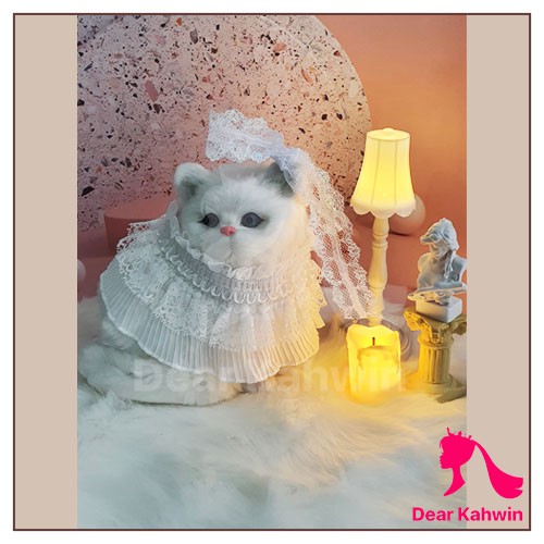 READY STOK Pet Wedding Accessories Tudung Hiasan Kucing Haiwan ...