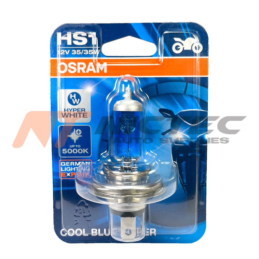 OSRAM HS1 HALOGEN/LED MOTORCYCLE LIGHT BULB MENTOL 12V #64185# 35W (ORI ...