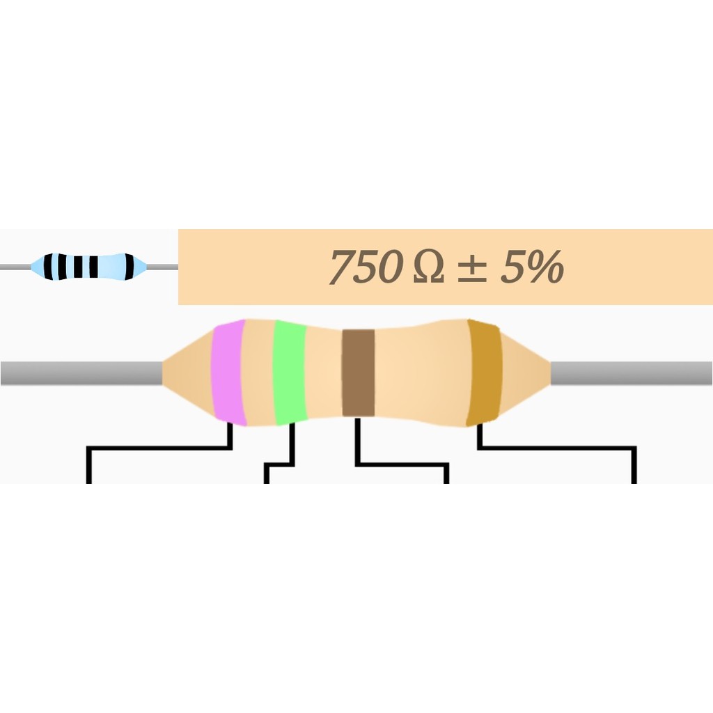 (READY STOCK) RESISTOR 750 Ohm 5% (10pcs) | Shopee Malaysia