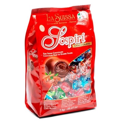 ORIGINALLY MADE IN ITAL Y- LA SUISSA SOSPIRI ASSORTED MILK AND DARK ...