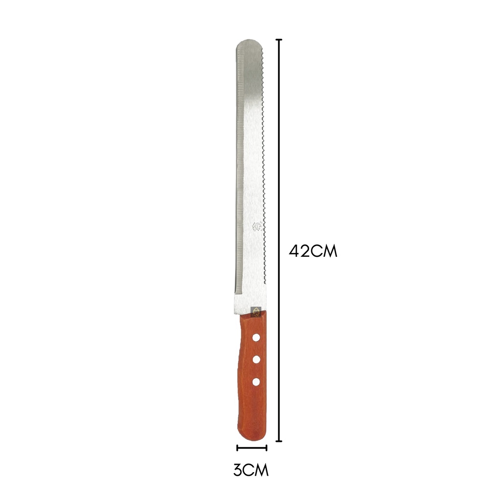 GDH | Stainless Steel Bread Knife with Fine/Large Teeth / Plain Cake ...