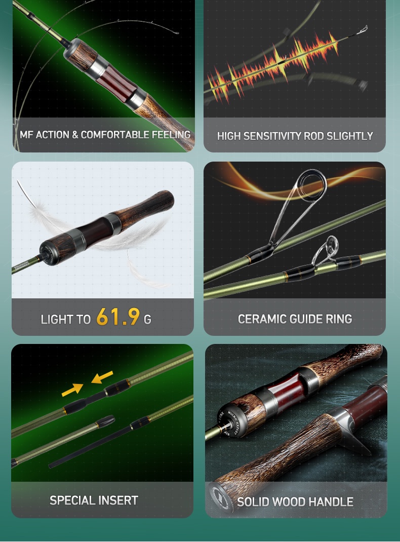 Kingdom Stream King Carbon Spinning Fishing Rods (1.45m/1.65m) | Shopee ...
