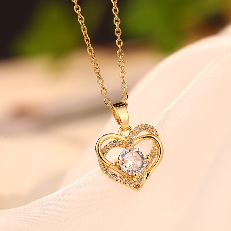 Japan and South Korea women's Valentine's Day Love Pendant interwoven ...