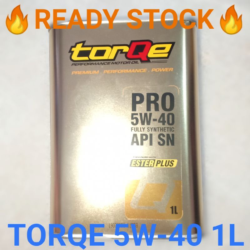 HI-REV TORQE CAR OIL 5W-40 1L ESTER PLUS API SN/CF FULLY SYNTHETIC ...