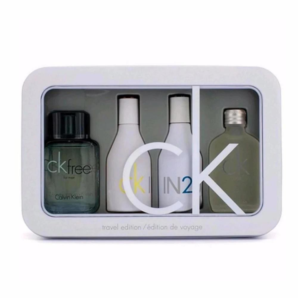 Calvin Klein CK 4 Pieces Miniature Perfume SetTravel Edition Set for ...