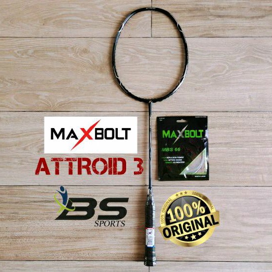 ORIGINAL MAXBOLT ATTROID 3 ZEUS BADMINTON Racket | Shopee Malaysia