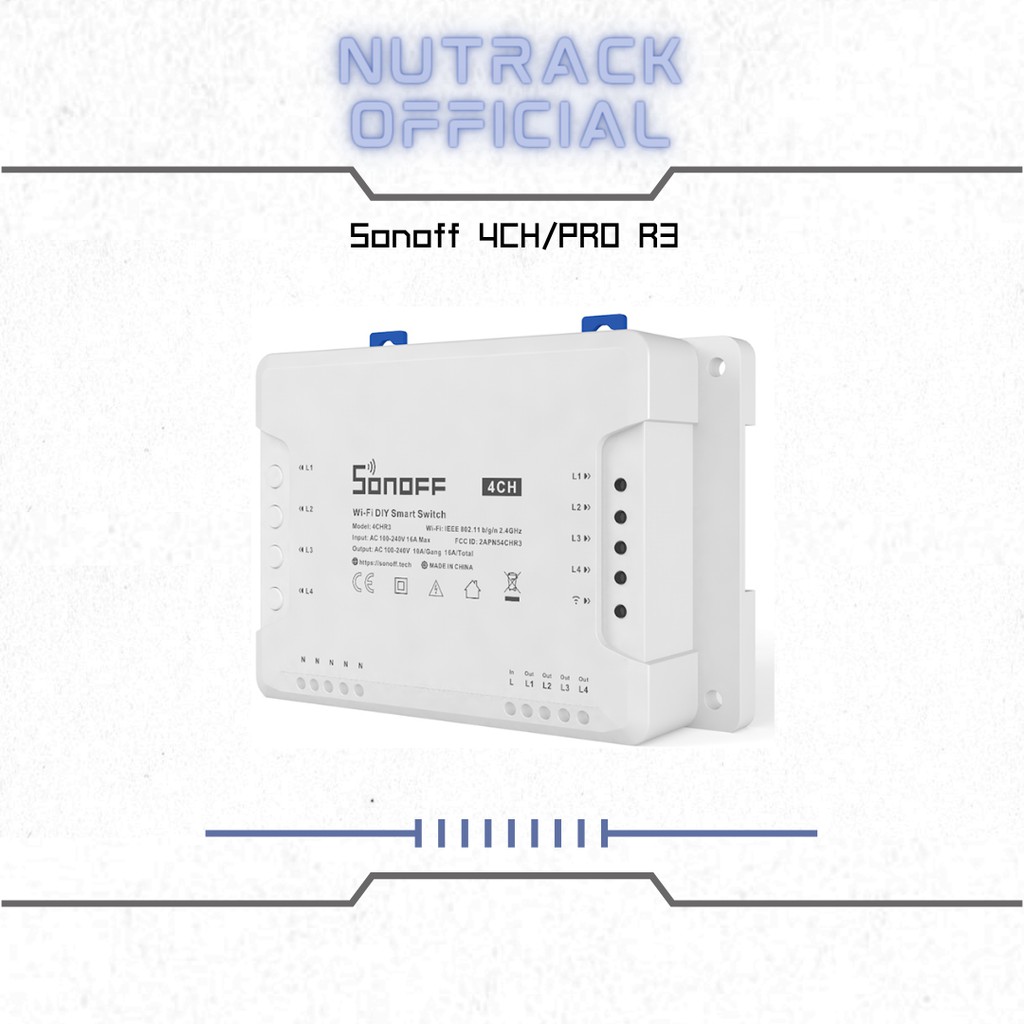 Sonoff 4CHR3 4Gang Wi-Fi Smart Switch| 4CHPROR3 4Gang Wi-Fi Smart ...