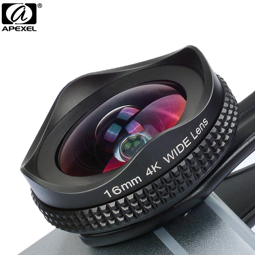 APEXEL Pro Camera Universal Lens Kit 16mm 4k Wide Angle Lens with CPL ...