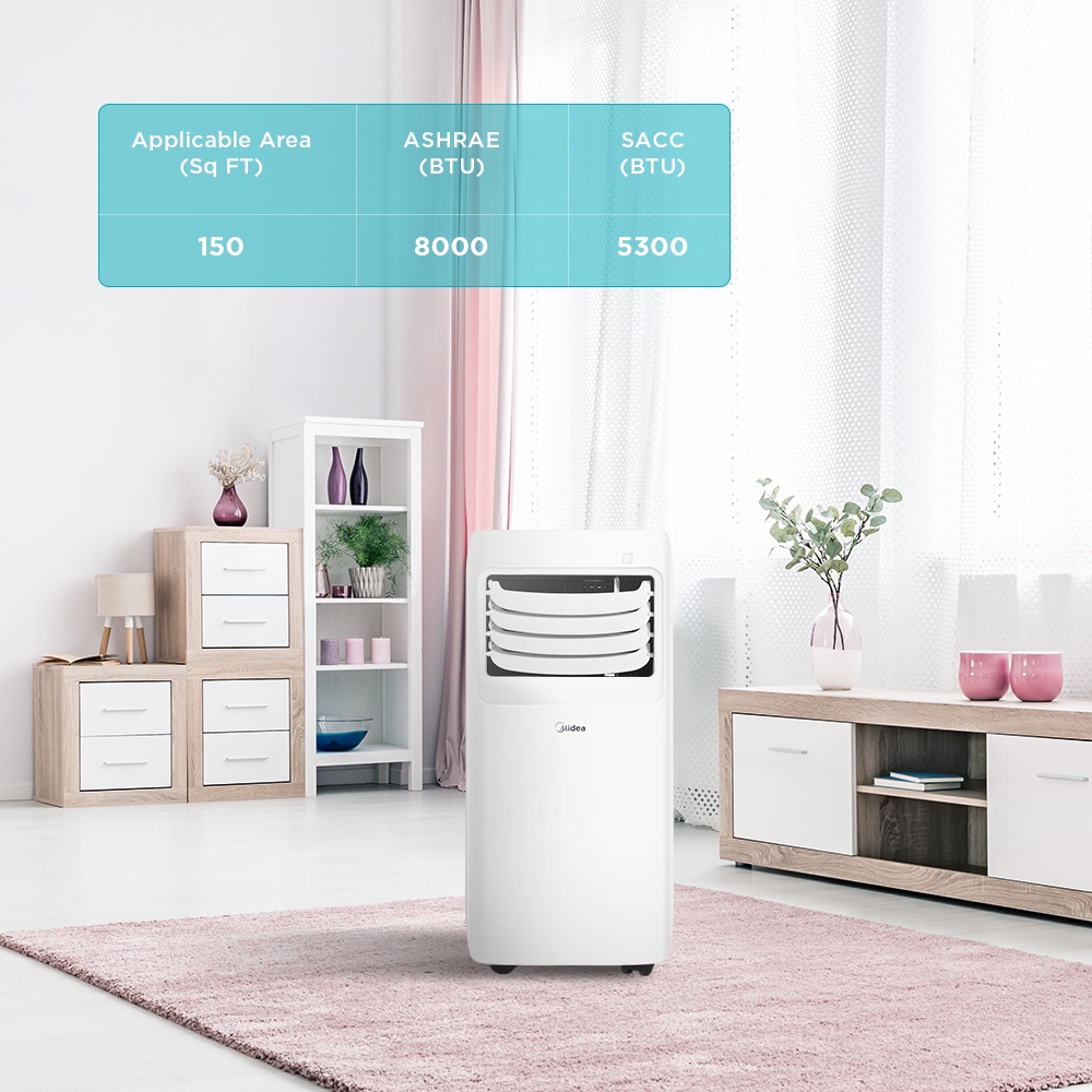 Midea 1HP Portable Air Conditione | Shopee Malaysia