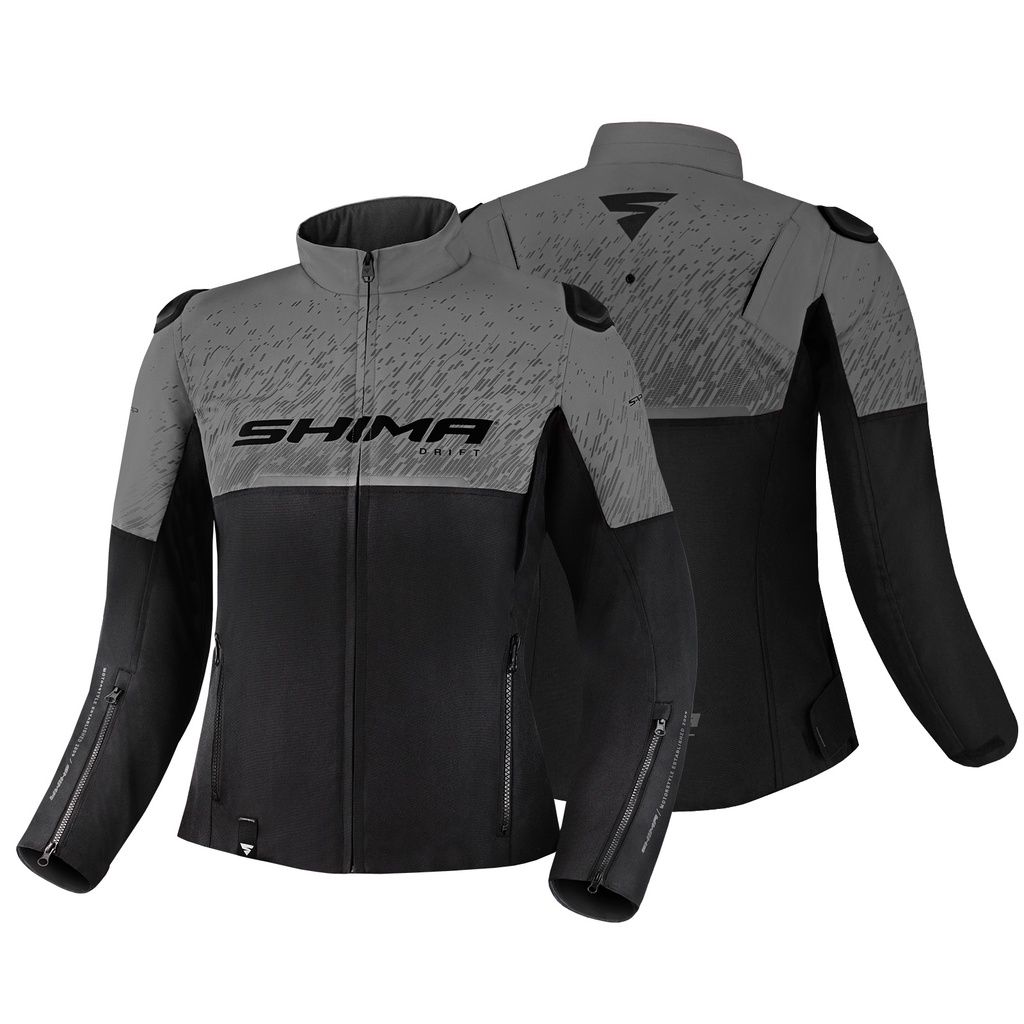 SHIMA DRIFT LADY MOTORCYCLE JACKET - GREY | Shopee Malaysia