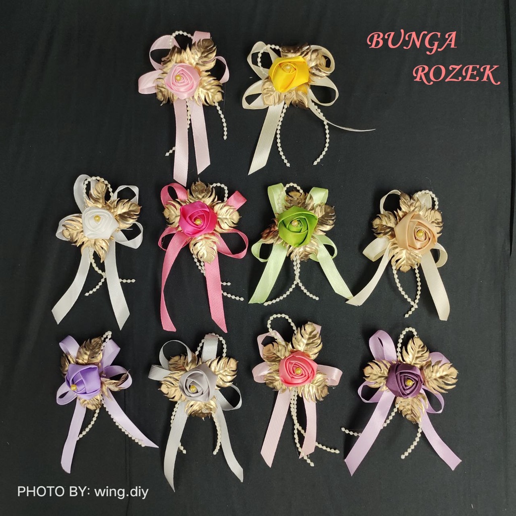 1 PCS | BUNGA ROZEK/ BUNGA KENDARAT/ BUNGA DADA/ FLOWER CORSAGE WITH ...