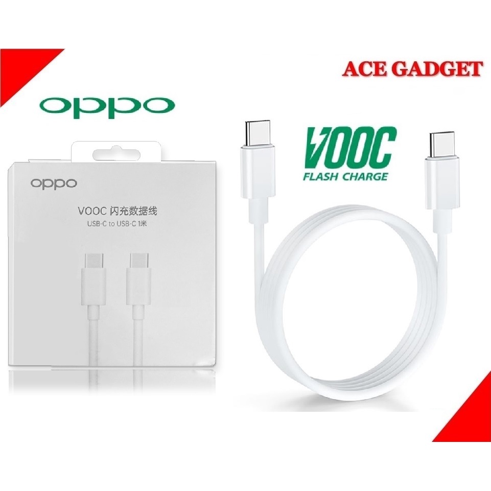 Original Oppo Type-C PD Cable Super VOOC Type C To Type C Cable | Shopee Malaysia