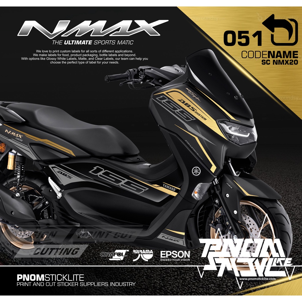 Cutting Striping Stickers Nmax 2020 2021 2022 Pack 2 SC NMX20 - 1026 ...