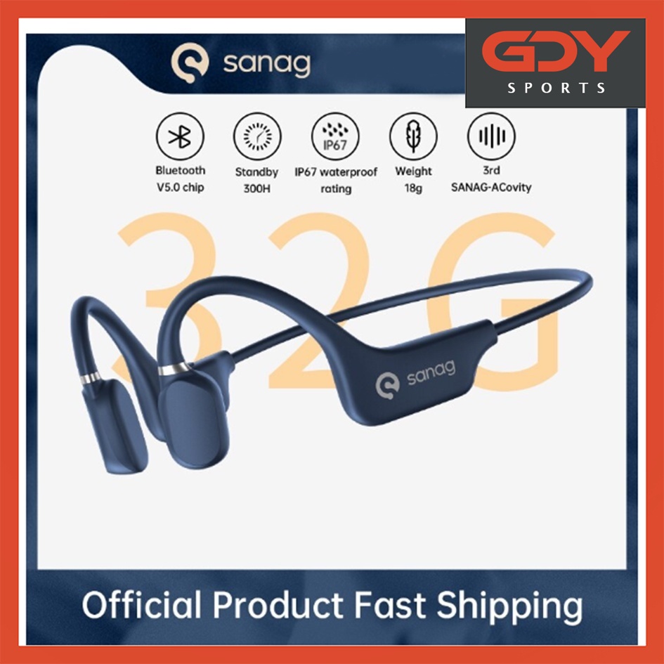 GDYSPORTS SANAG A5S Pro & MAX 32G Bone Conduction Bluetooth Headset Sports Headset | Shopee Malaysia