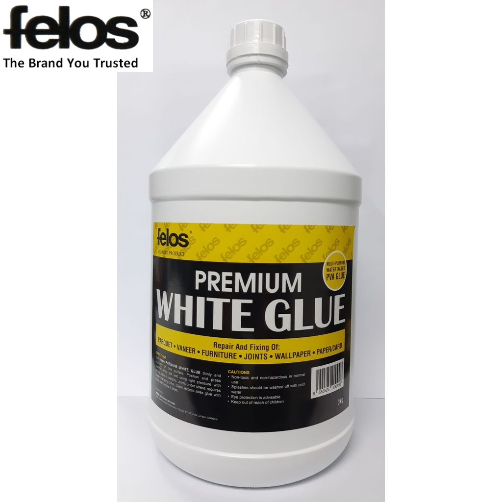 FELOS PREMIUM WHITE GLUE 3kg | Shopee Malaysia