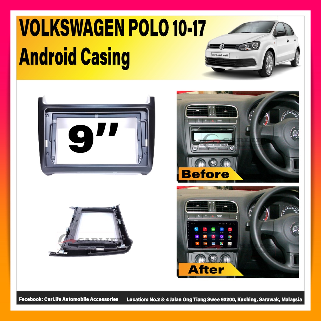 Volkswagen Polo 2010-2017 9" Android Casing | Shopee Malaysia