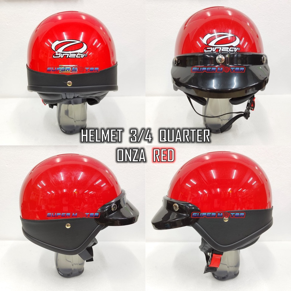 MOTORCYCLE HELMET TOPI KELEDAR MOTOSIKAL ONZA HELMET VX2 (SIRIM ...