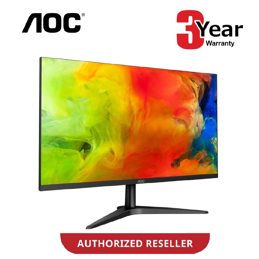 AOC 24B1XHS 24" LED FLAT MONITOR (IPS FHD 7MS VGA HDMI VESA) | Shopee ...