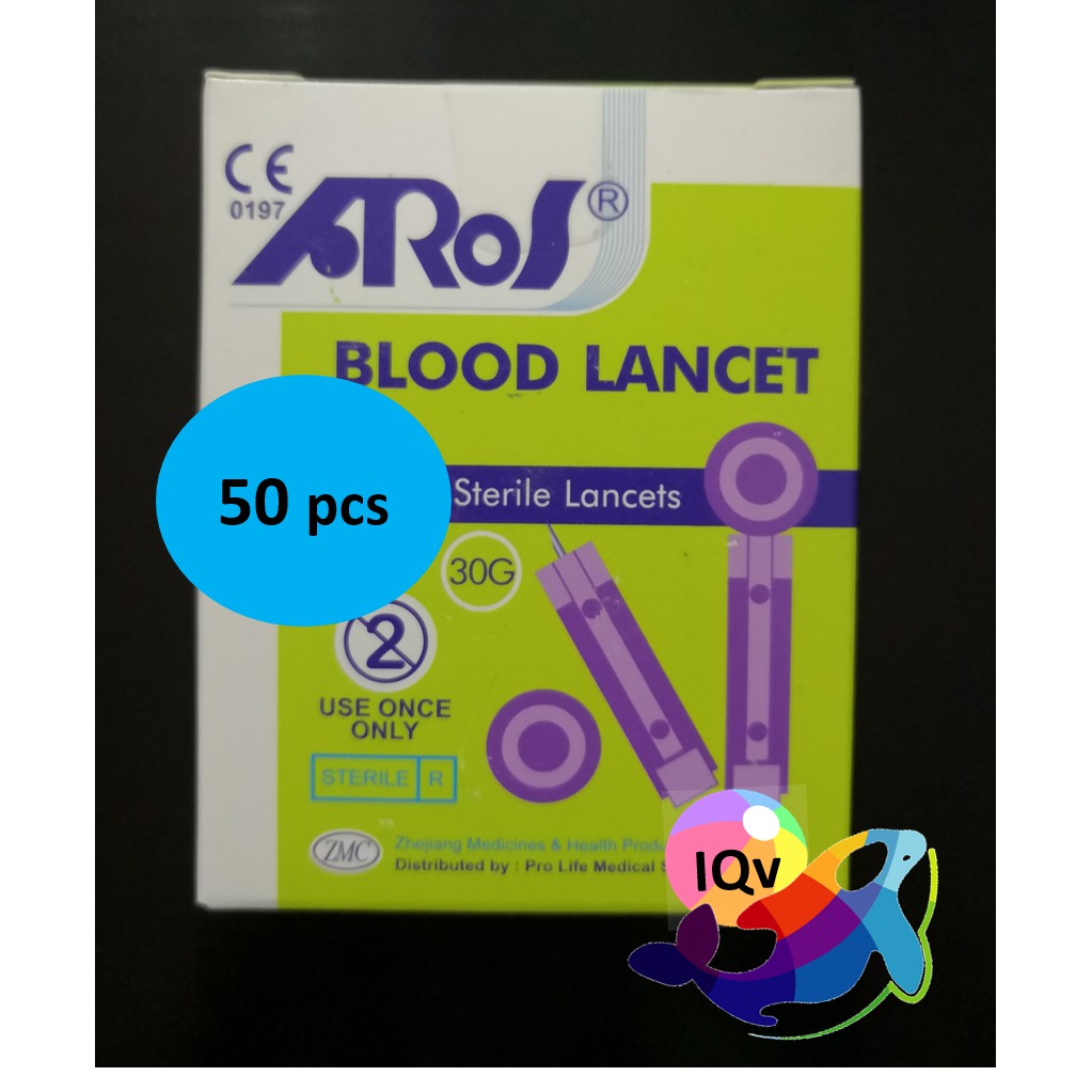 [promo price] AROS Sterile 30G Blood Lancet 50pcs (EXP: 11/2027 ...