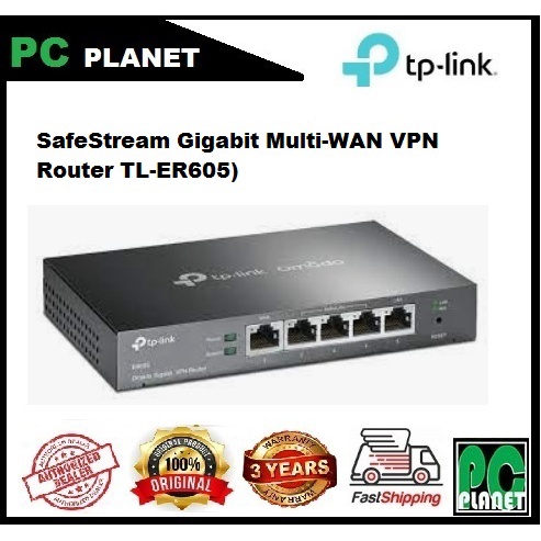 TP-Link SafeStream Gigabit Multi-WAN VPN Router ER605 (TL-R605 ...