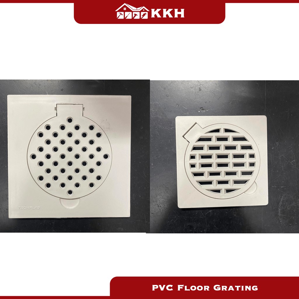 [Ready Stock] PVC Floor Grating 6" x 6" , 4" x 4" Floor Drain | Shopee ...
