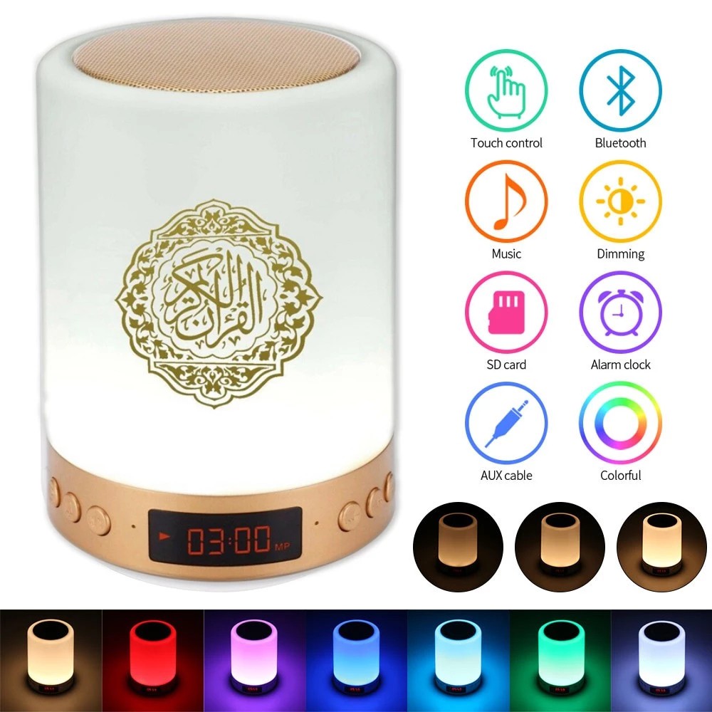Bedside lamp creative smart bluetooth speaker with remote control, can ...