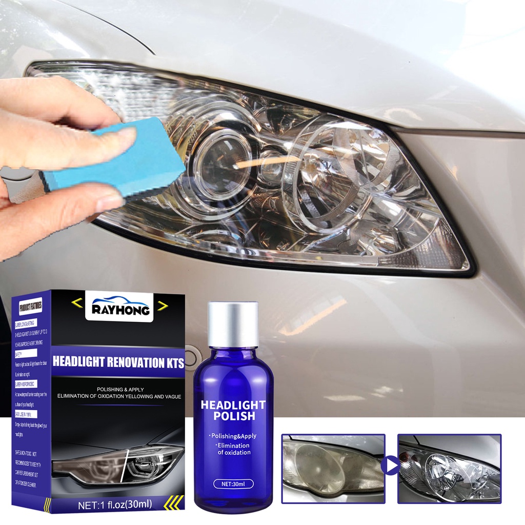 Car Headlight Repair Coating Solution Repair Kit Oxidation Rearview ...
