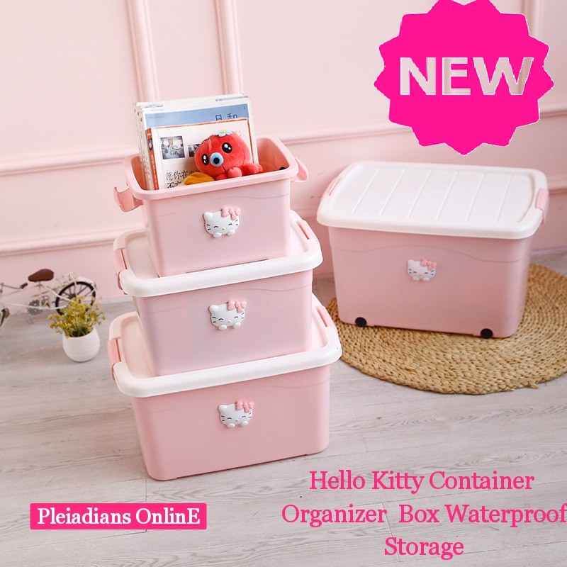HOMIEE Hello Kitty Plastic Container Organizer Clothes Groceries ...