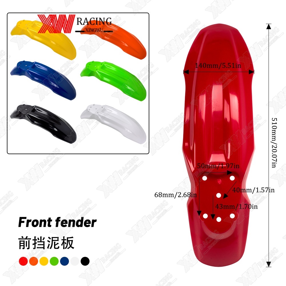 XW RACING Fender Radiator Shrouds Mudguard for HONDA CRF70 XR50 Chinese ...