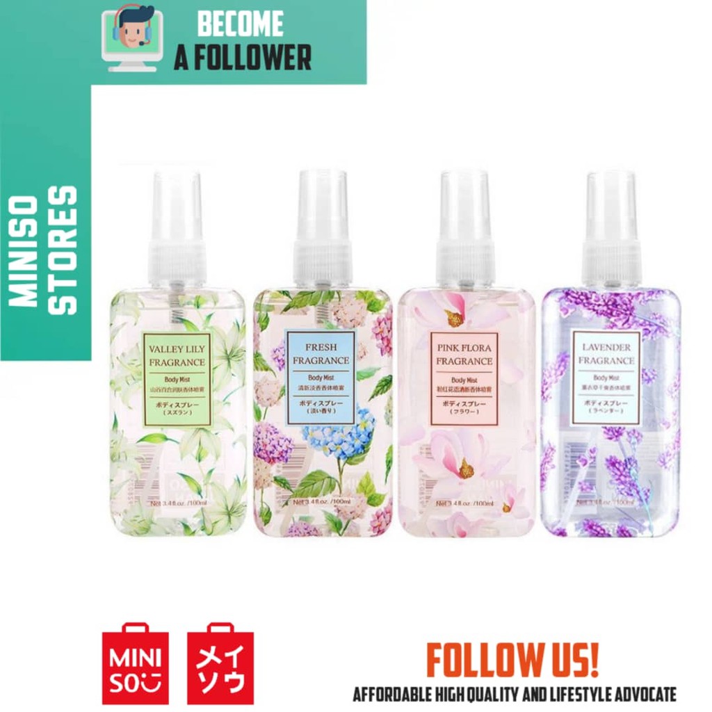MINISO Body Fragrance Spray Gel | Shopee Malaysia