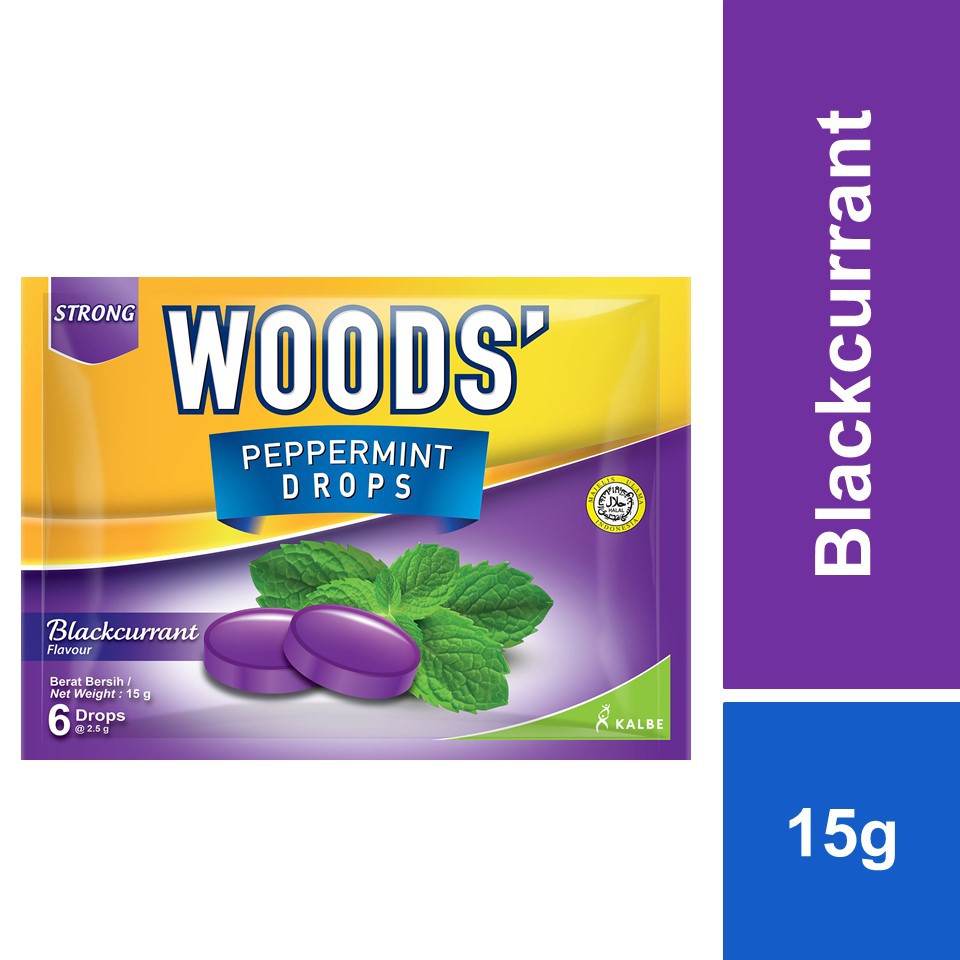 Woods' Lozenges Reg pack Blackcurrant 15g | Shopee Malaysia