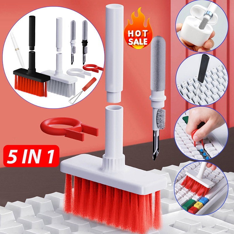 New 5 In 1 Earphones Cleaning Pen Kit Computer Keyboard Cleaner Brush ...