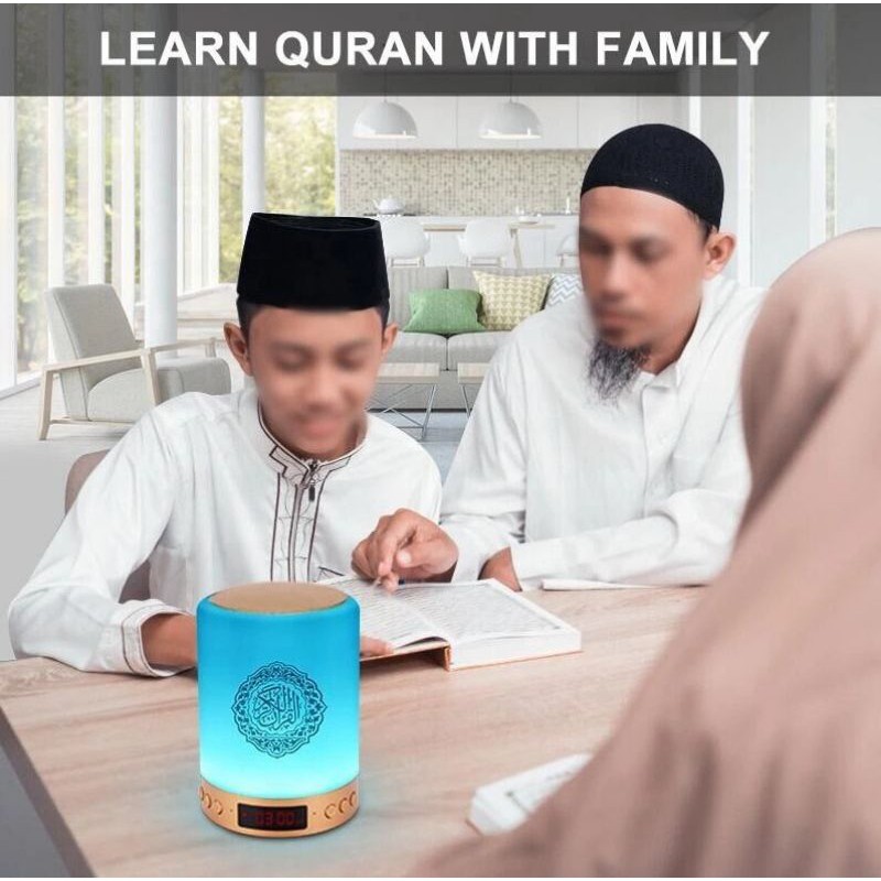 Quran Speaker Touch Lamp Azan Clock Bluetooth Touch Control 2000mAh ...