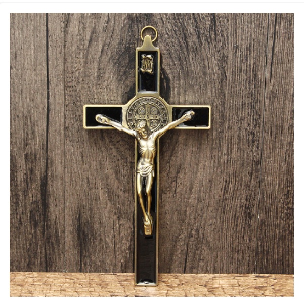 Catholic Crucifix Wall Cross Jesus Christ on INRI Wall Hanging Decor ...