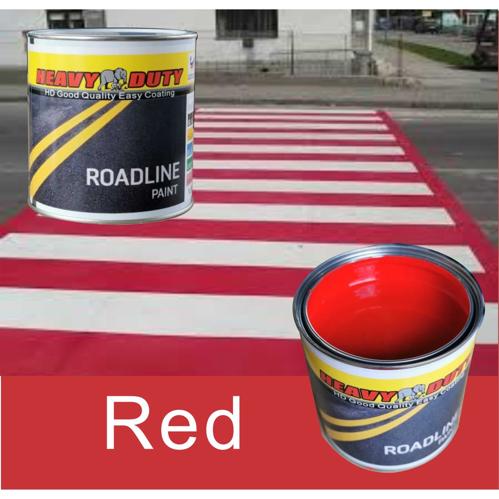 RED ( 5 LITER ) HEAVY DUTY Roadline Paint 5L for Road Marking (Cat ...