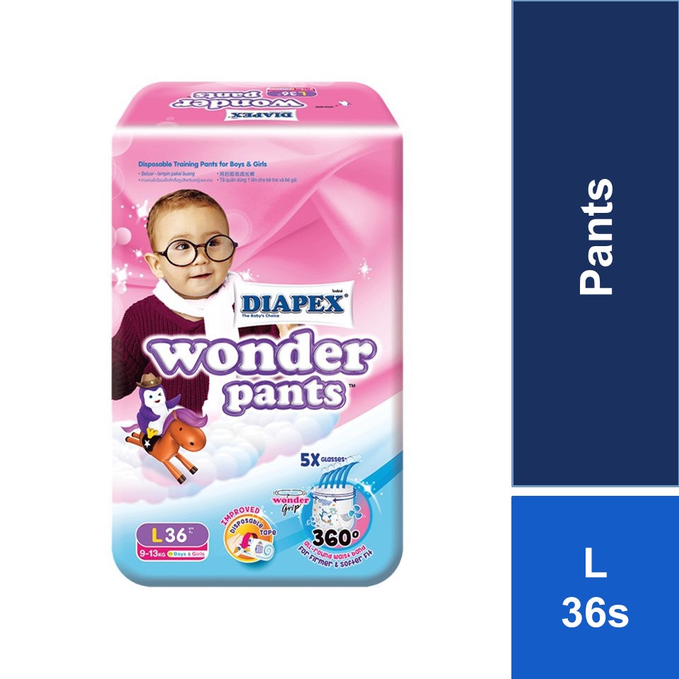 Diapex Wonder Pants Jumbo Pack L36 | Shopee Malaysia