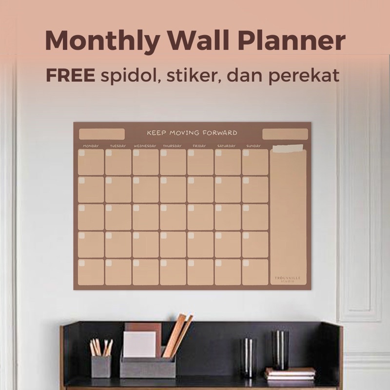 Monthly Schedule Board / Monthly Wallplanner / Schedule Board | Shopee ...